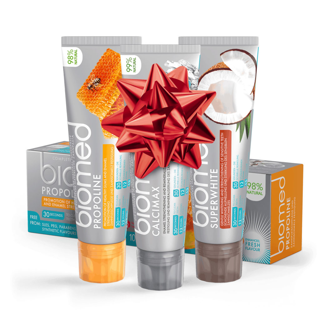 BIOMED TRIO 2+1 Calcimax+Propoline+Superwhite zubní pasta 3x100g ...